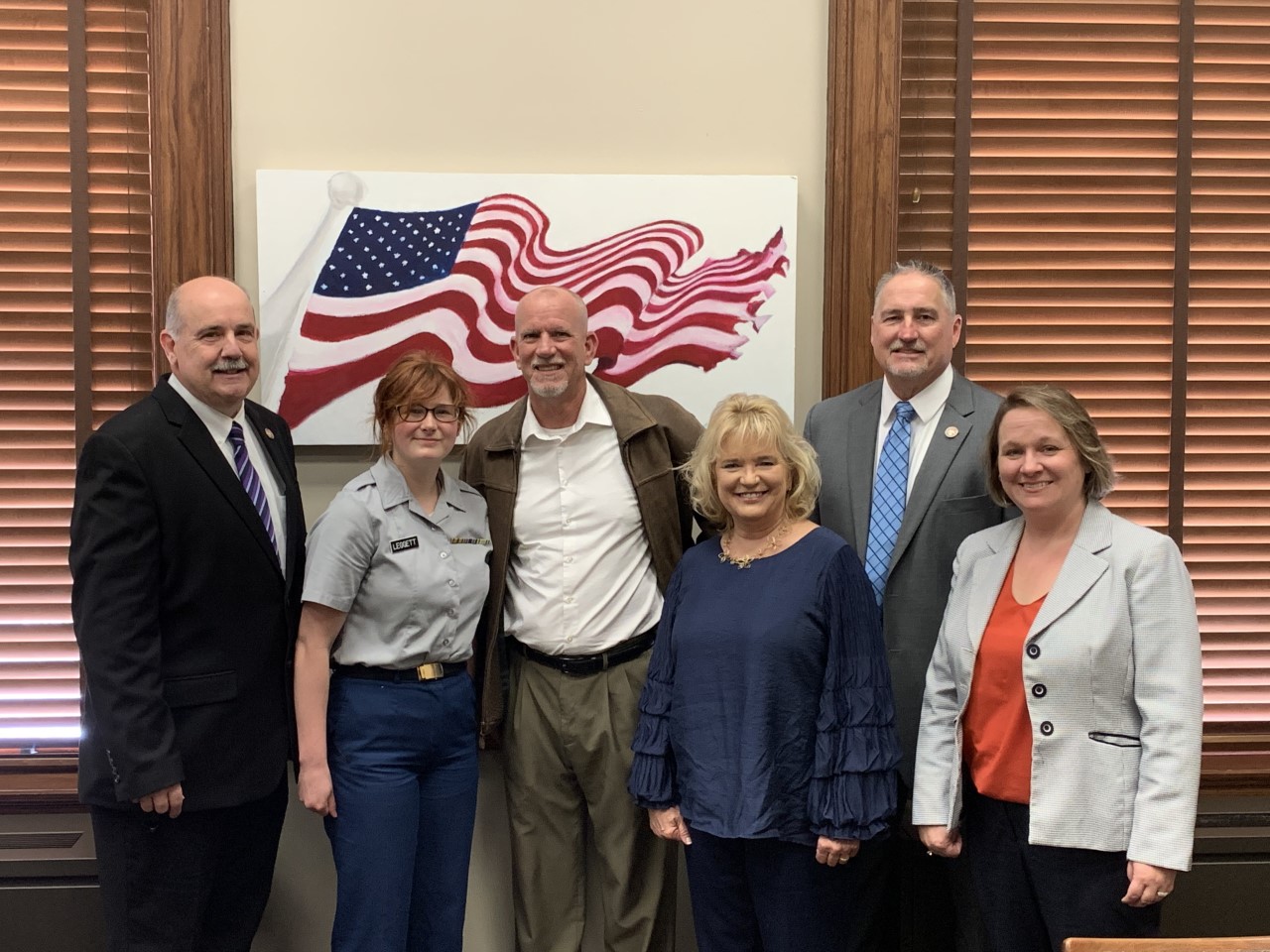 Emily Leggett Presents Artwork to State Representatives | Mississippi ...